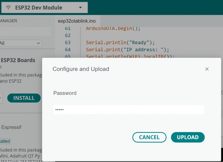 Arduino OTA – Sketch Upload per WLAN ohne Kabel – Prilchen tüftelt