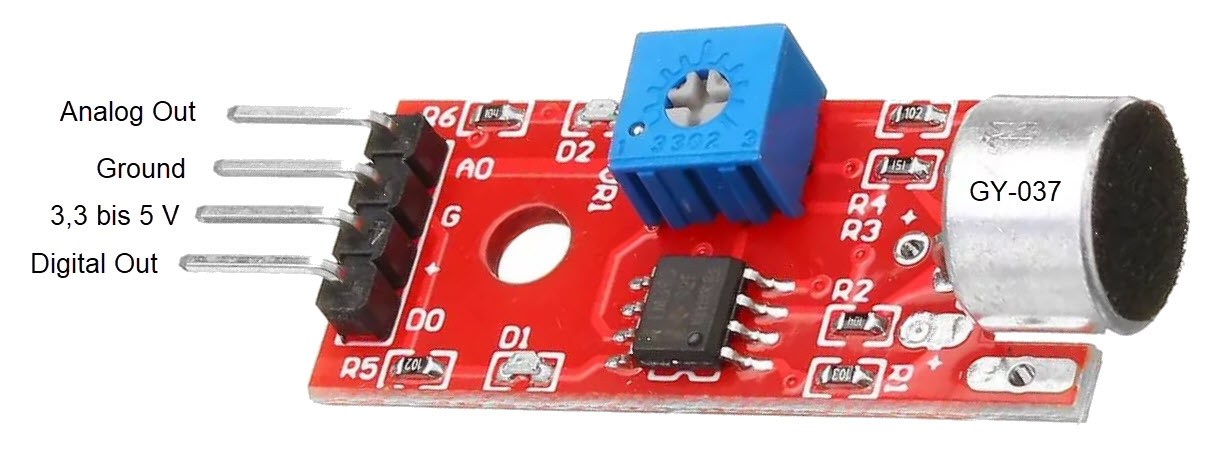 Schallsensor am Arduino – Geräusch als Auslöser – Prilchen tüftelt