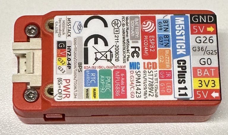 M5StickC PLUS ist ein ESP32 mit 1 Zoll Display – Prilchen tüftelt