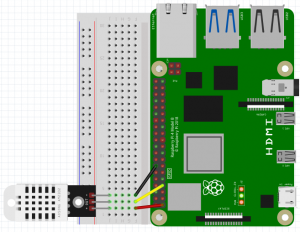 Temperatursensor DHT22 am Raspberry Pi mit Python betreiben – Prilchen Laps