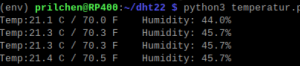 Temperatursensor DHT22 am Raspberry Pi mit Python betreiben – Prilchen ...
