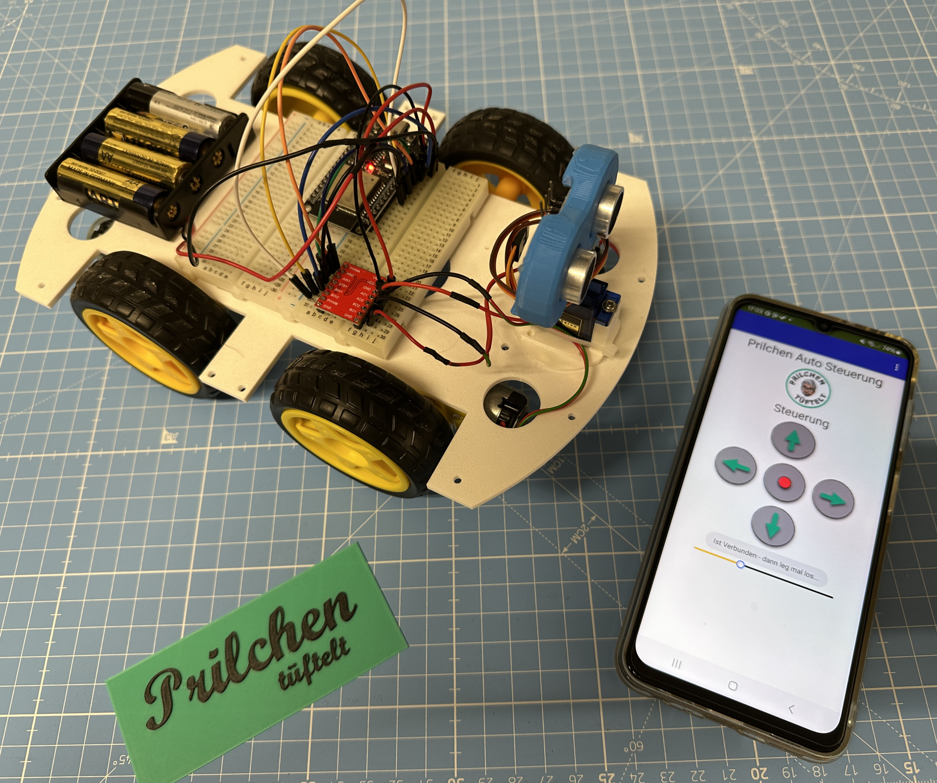 ESP32-Projekt: Einfach eigene App erstellen und ESP32 per Bluetooth steuern – Prilchen tüftelt